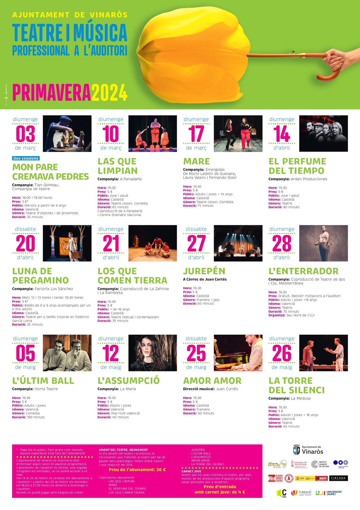 Programación cultural de primavera 2024 | Turismo de Vinaròs